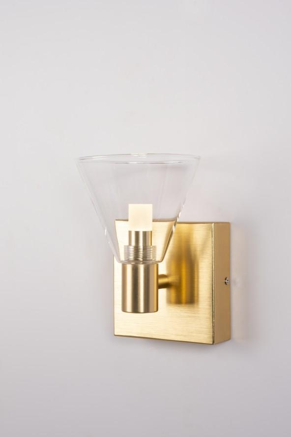 BETA Wall Light - Gold Finish - Single (5W) or Double (8W) LED - 3000k ...