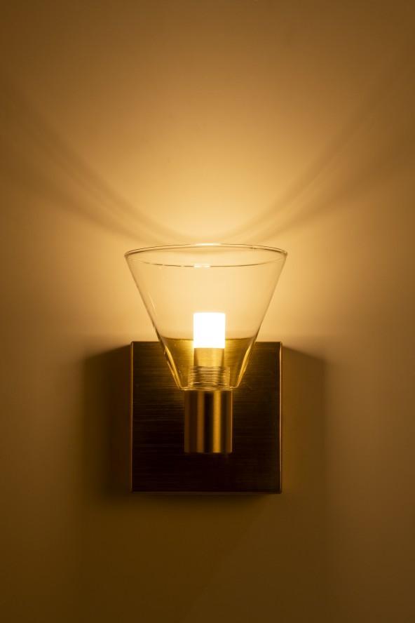 BETA Wall Light - Gold Finish - Single (5W) or Double (8W) LED - 3000k ...
