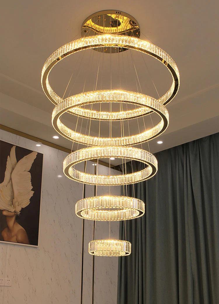 CRUSENT - High Ceiling Crystals Double Height Chandelier | India's ...