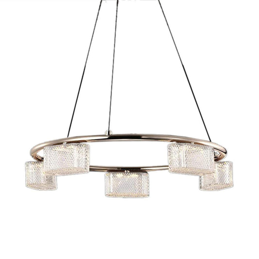 Cuboid Circular Chandelier | Buy Chandelier Online | The Light Library