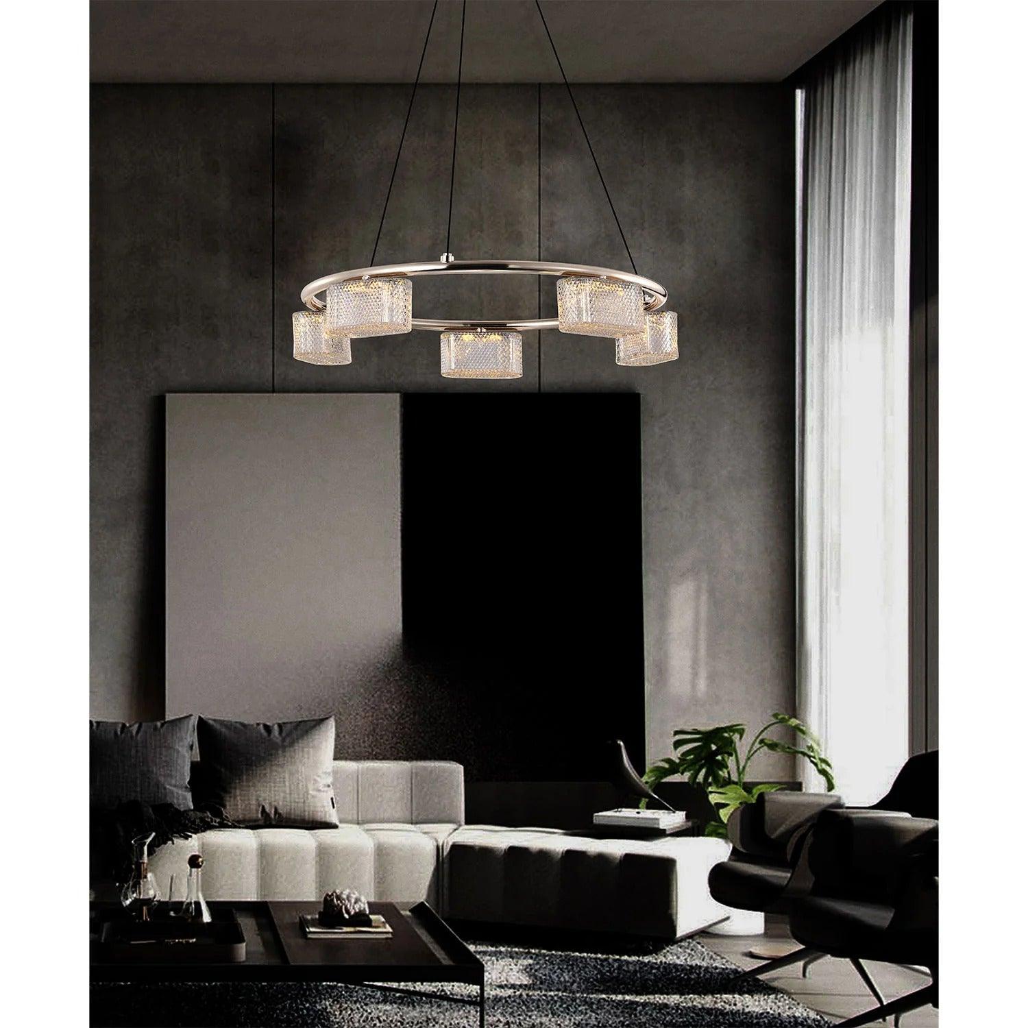 Cuboid Circular Chandelier | Buy Chandelier Online | The Light Library