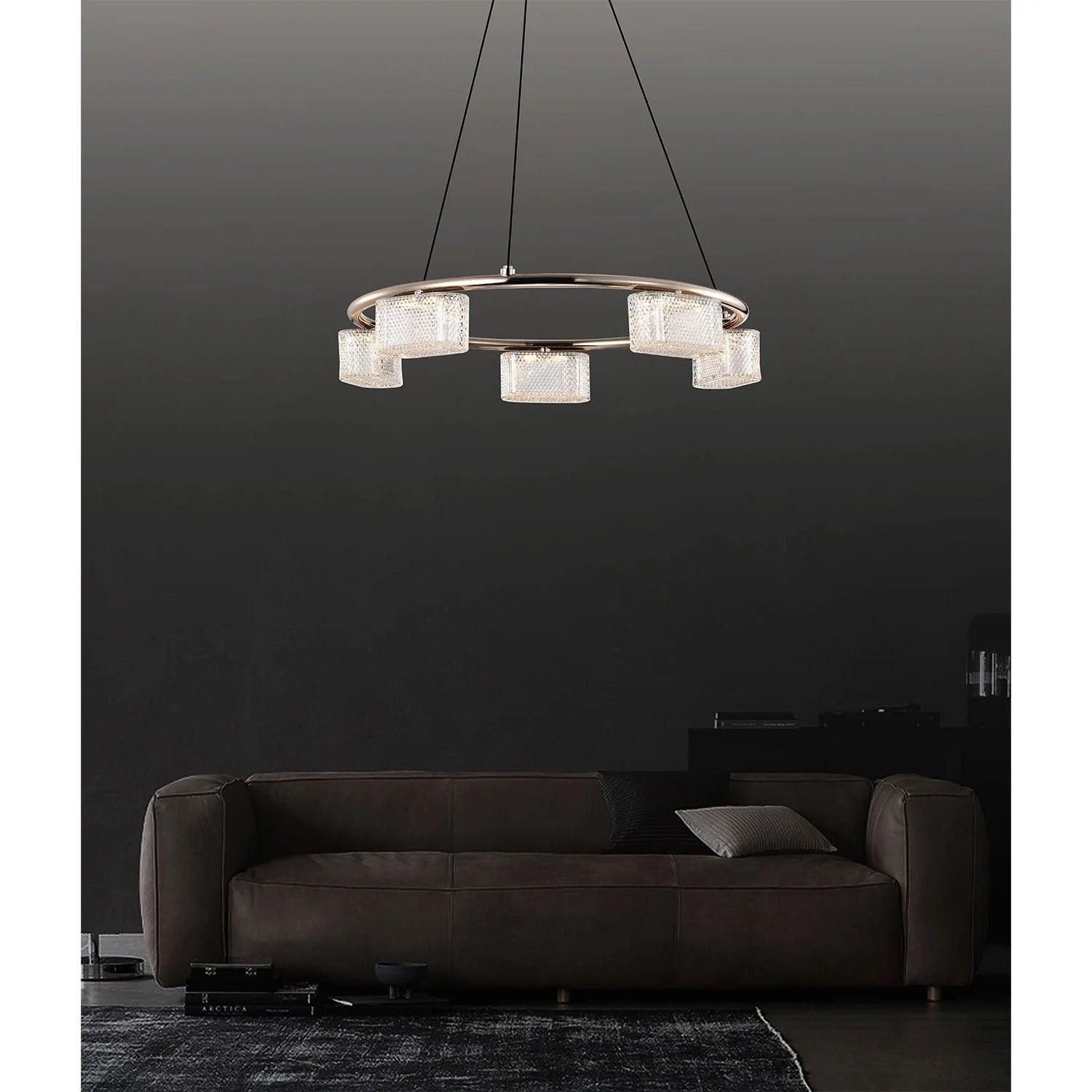 Cuboid Circular Chandelier | Buy Chandelier Online | The Light Library