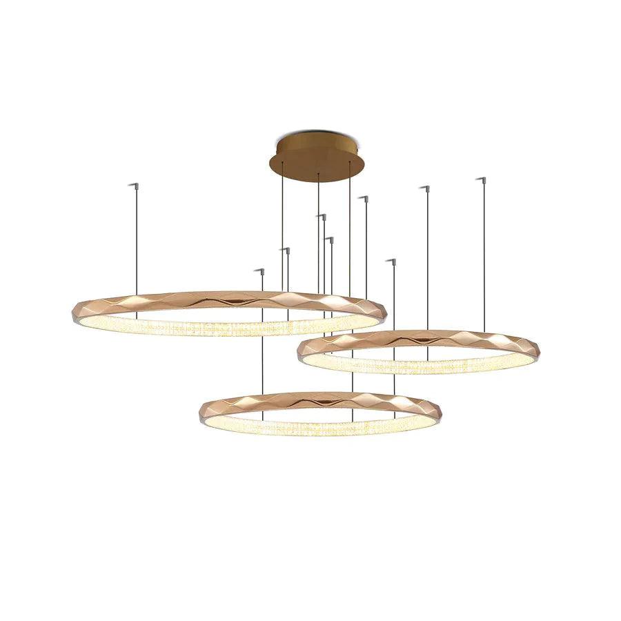 DUSKY MOON Chandelier 3 Rings | Buy Chandelier Online | The Light Library