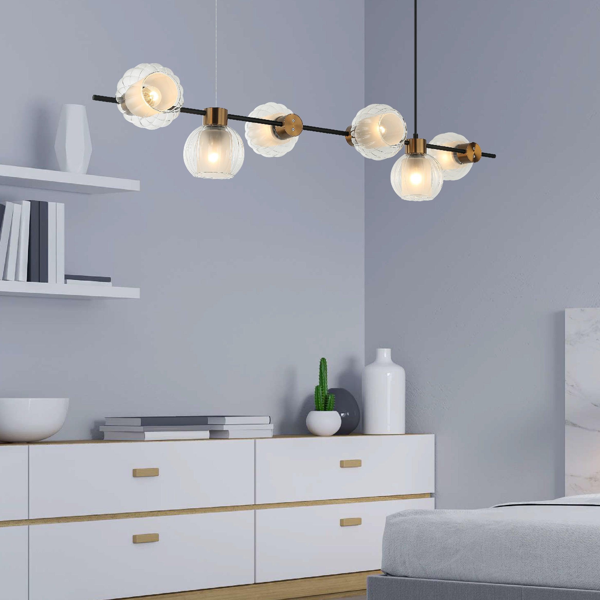 Elegant Glint Linear Pendant Light | S2B2 | The Light Library