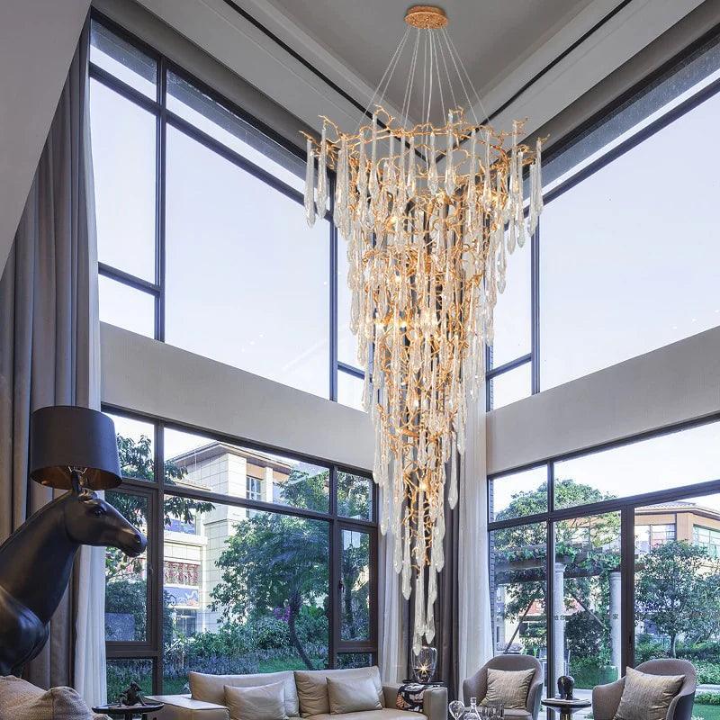FRANCESCA BRANCH 2-Story Crystal Double Height Chandelier | Buy Chandelier Online