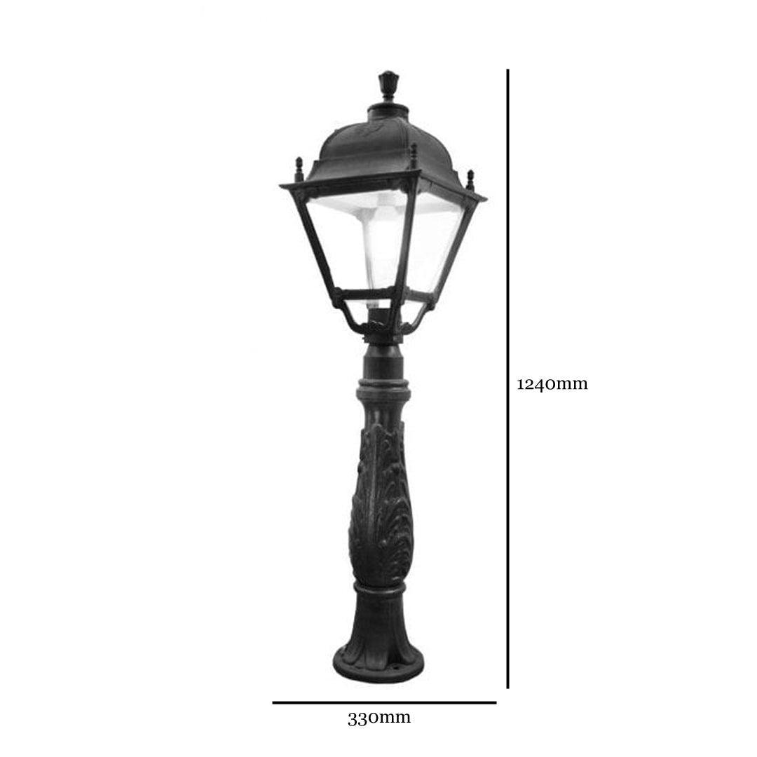 Fumagalli Iafet R Simon Square 1240mm Bollard | Bollard Light | The ...