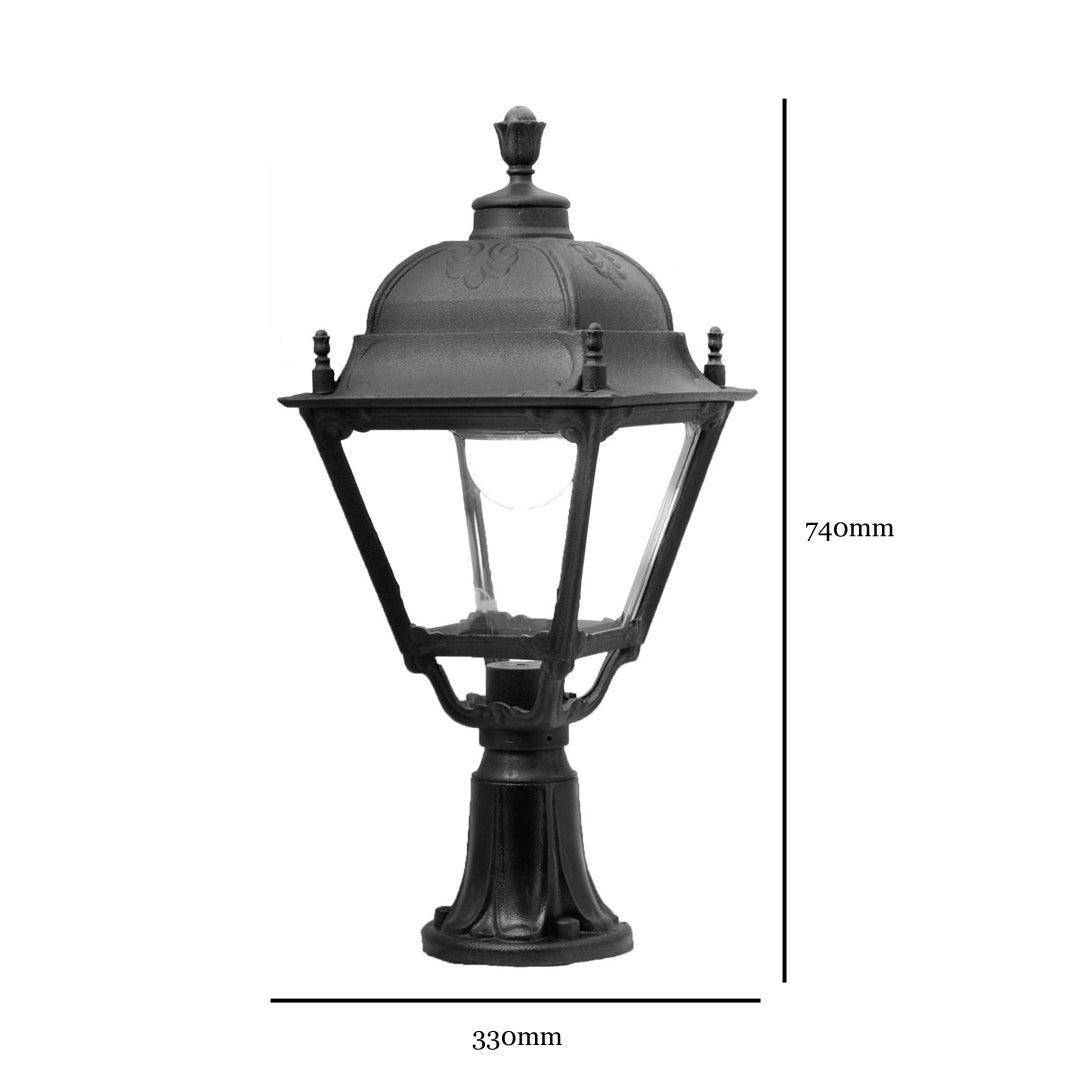Fumagalli Lot Simon Square Post Top | Gate Light | The Light Library