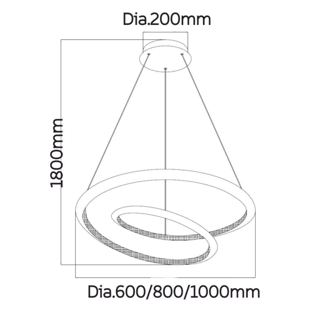 GLORIFYING COIL PENDANT LIGHT 24 INCH | Buy COIL PENDANT LIGHT