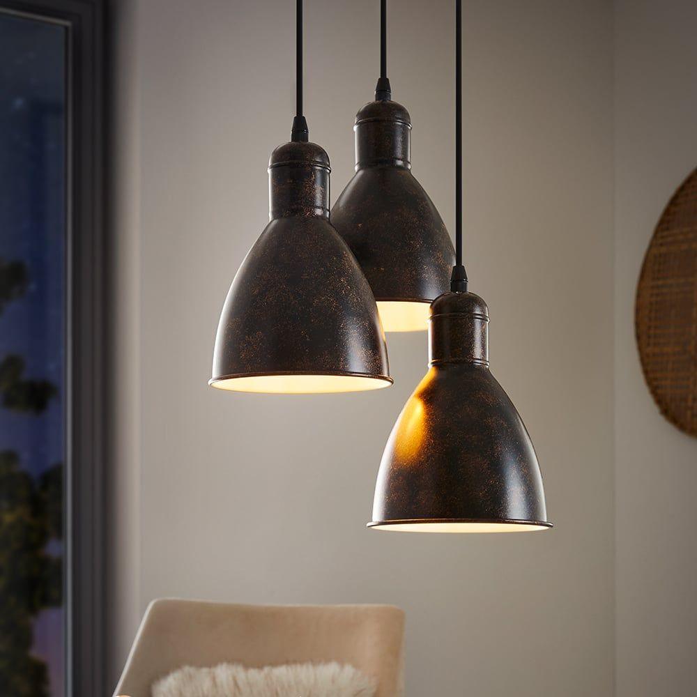 PRIDDY Copper Pendant Light | Eglo | The Light Library